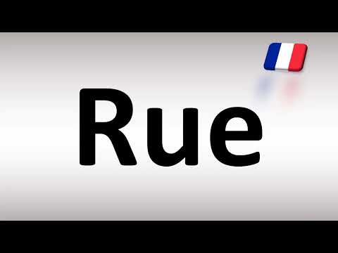How to Pronounce Rue (Street) in French