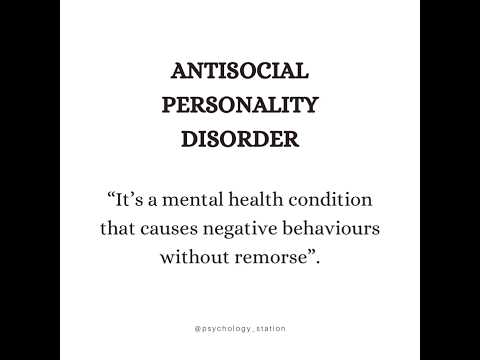 What is antisocial personality disorder? #psychology #facts #youtubeshorts #shorts #ytshorts #fyp