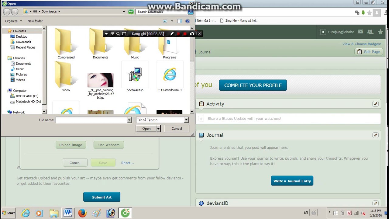 How to make a Acc Deviant Art ?