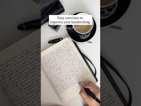 Easy exercises to improve your handwriting????️ #handwriting #writing #calligraphy #lettering