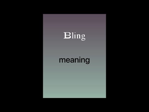 Bling meaning #shorts