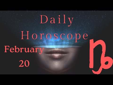 ♑ Capricorn February 20 Daily Horoscope 😲 Stars reading for today