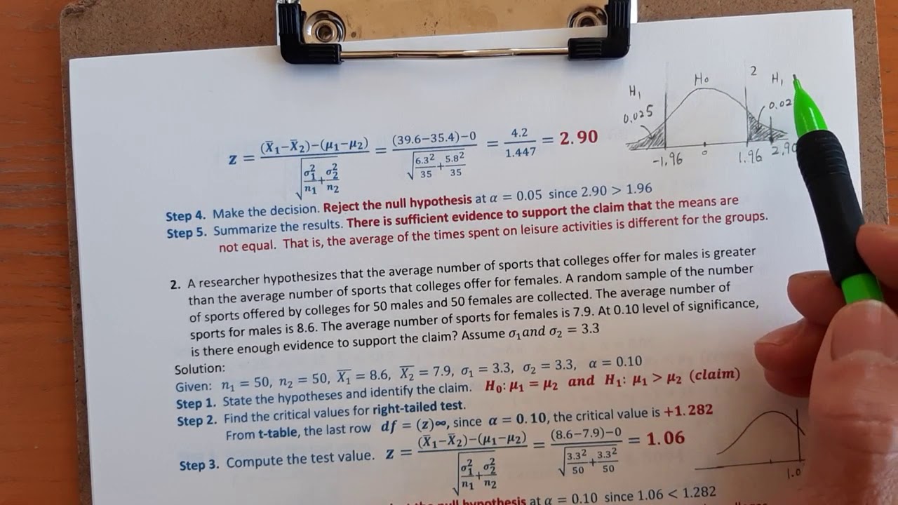 Ch 9 Inferences from Two Samples Part 1