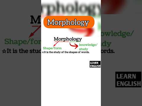Morphology definition || linguistics #morphology #definition #linguistic #youtubeshorts