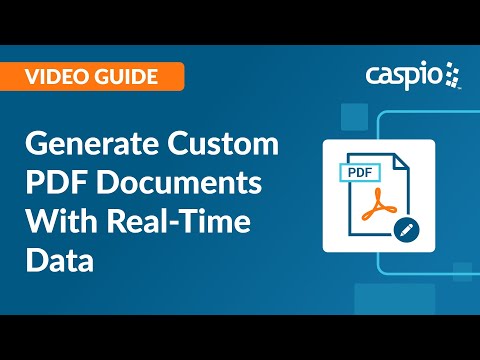 Generate Custom PDF Documents With Real-Time Data