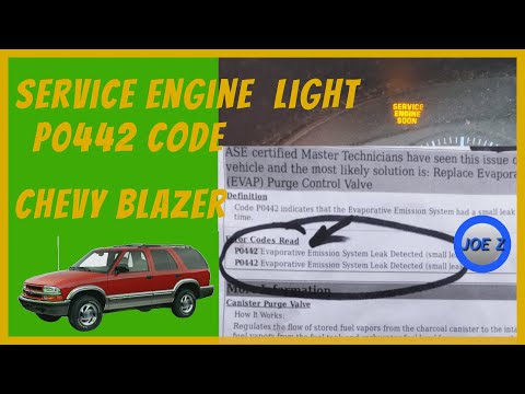 SERVICE ENGINE LIGHT P0442 CODE CHEVY BLAZER