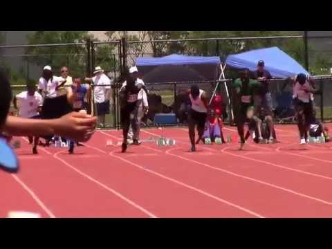 2014 USATF-NJ 100m final Junior Olympic 15 & 16 boys