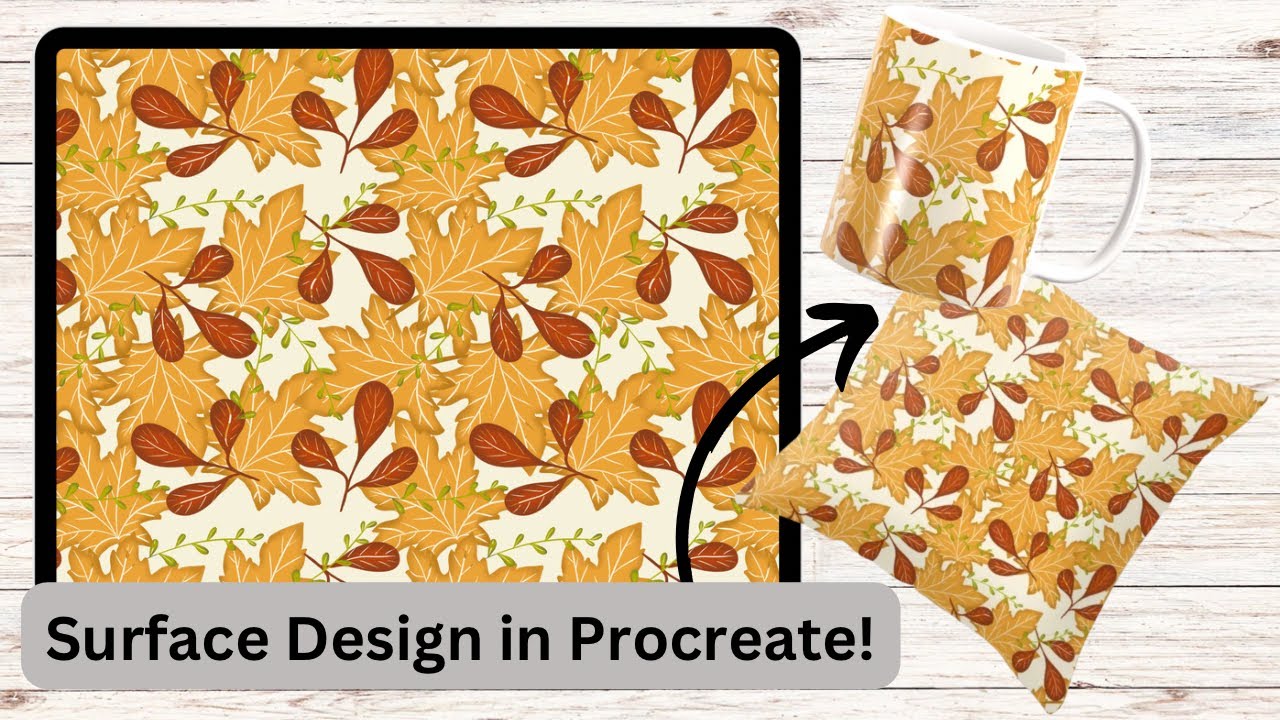 Procreate Seamless Pattern Surface Design for Print on Demand