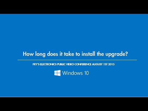 How long does it take to install the upgrade?