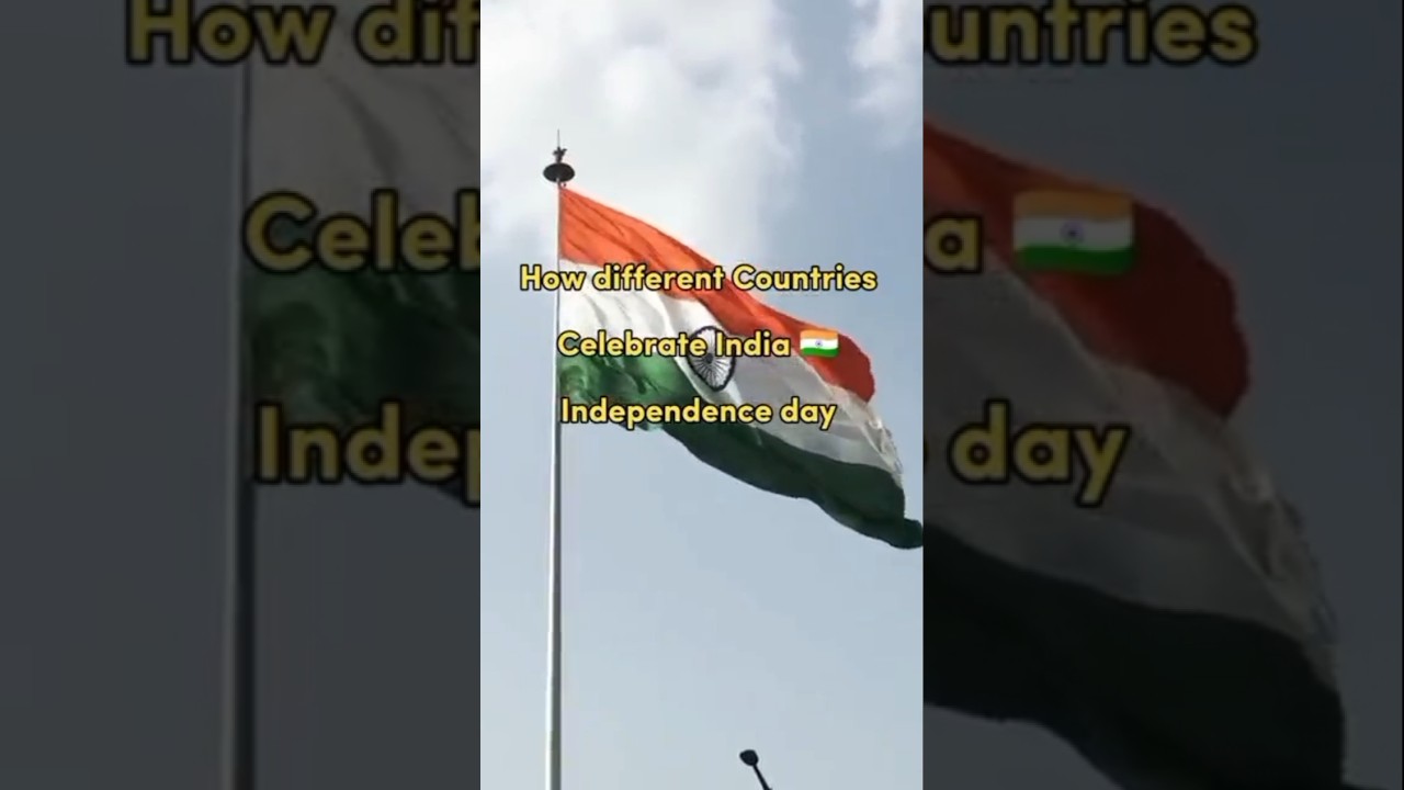 How different Countries Celebrate India 🇮🇳 Independence Day | PalesEditz | #pakistan #freepalastine