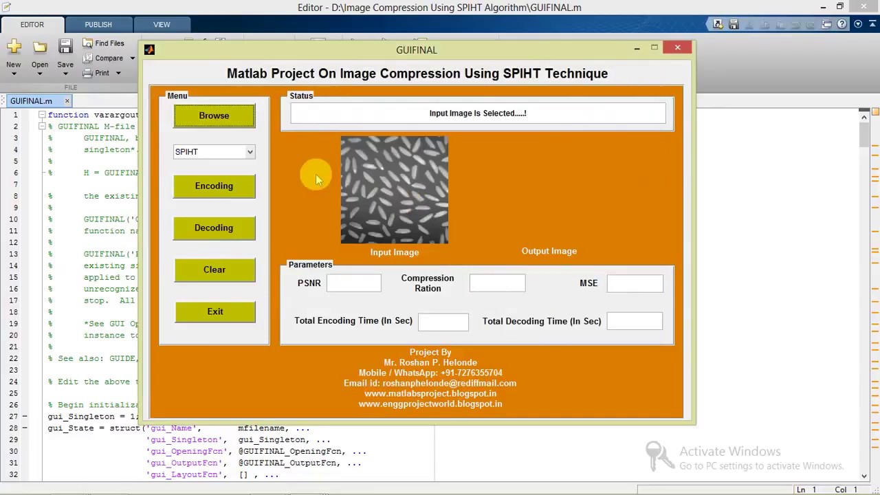 Image Compression Using SPIHT Matlab Project with Source Code