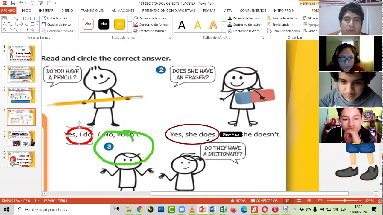 SCHOOL OBJECTS   PREPOSITIONS  1ST SECONDARY