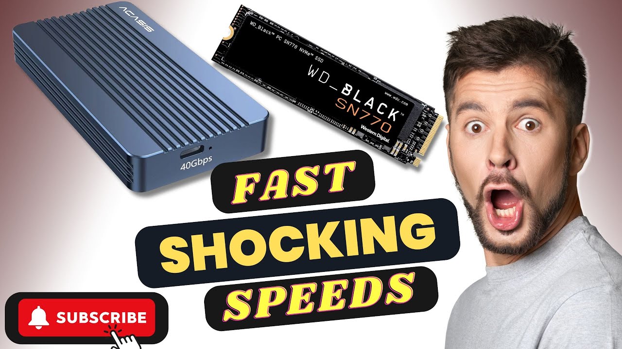 ACASIS 40Gbps M.2 NVMe SSD Enclosure And WD-Black SN770 2TB