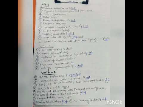 DBMS Theory Topics with Important questions aktu (to score 60+ easily)