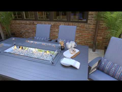 Telescope's 48" x 84" Dining Fire Table w: Belle Isle Sling