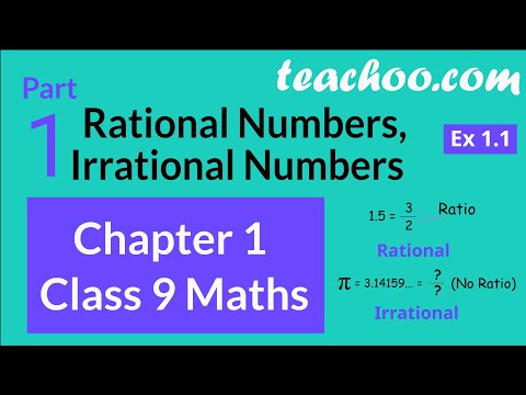 Chapter 1 Class 9 Maths - Part 1 - Rational Numbers, Irrational Numbers ...