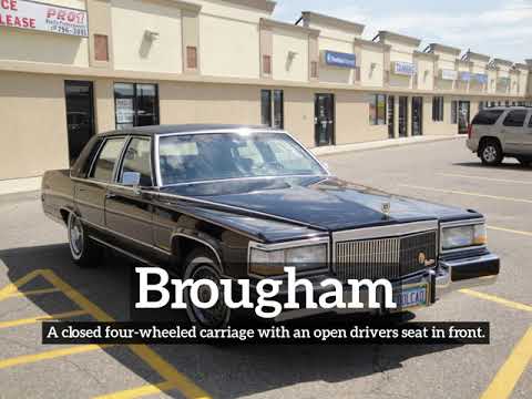 How to Say Brougham in English? | How Does Brougham Look? | What is Brougham?