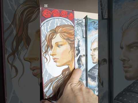 My art-hand painted book edges #artist #bookworm #booklover #artworks #collector #specialedition