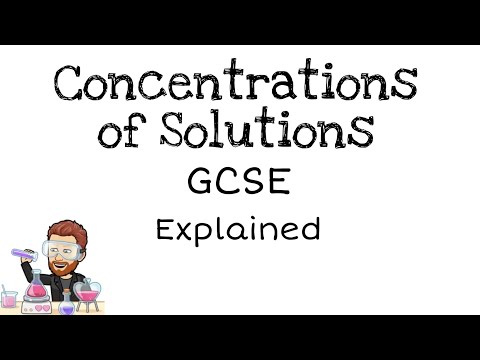 Concentrations of Solutions | GCSE Chemistry