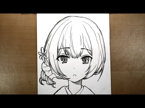 How to Draw a Cute Anime Girl step by step | Easy anime Drawing