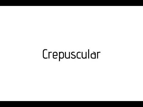 How to pronounce Crepuscular / Crepuscular pronunciation