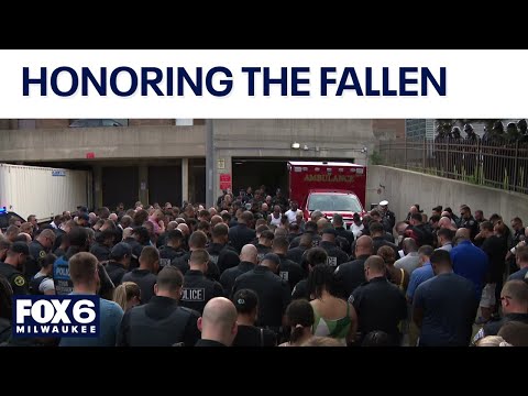 Showing support for a fallen Milwaukee police officer | FOX6 News Milwaukee