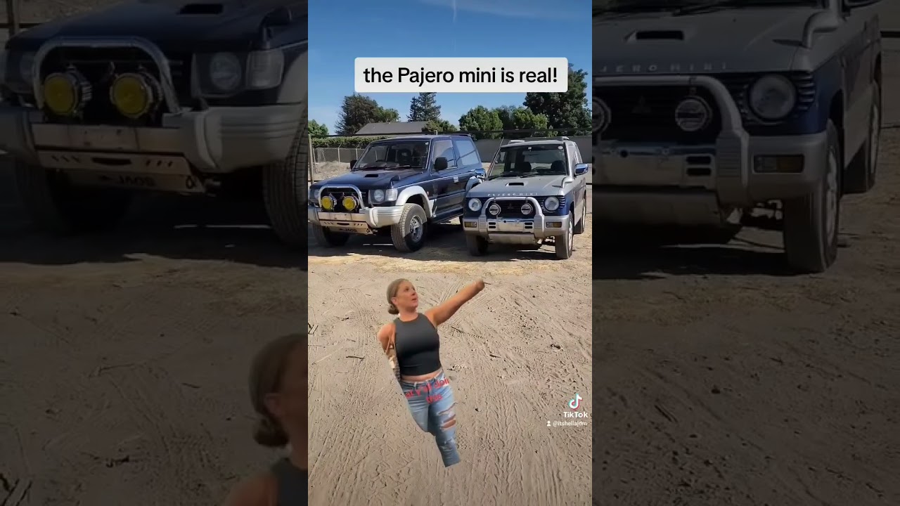it's small and it's real the Pajero mini #automobile #mitsubishi #pajero #keicar #jdm