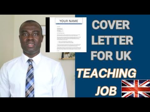 Cover Letter For UK TEACHING JOB