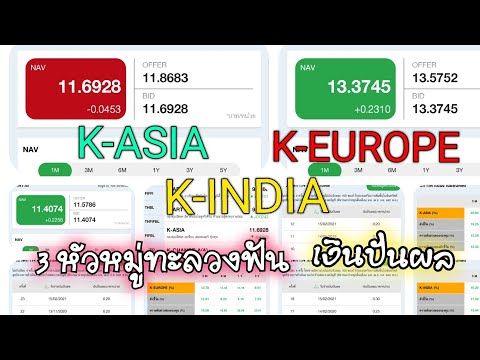 กองทุน K-ASIA K-EUROPE K-INDIA สามหัวหมู่ทะลวงฟัน เงินปันผล #กองทุนรวม #กองทุนหุ้น #k-my funds #หุ้น