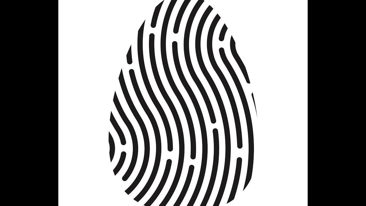 Fingerprint logo - Adobe Illustrator cs6 tutorial. How to draw simple logo in very easy way.