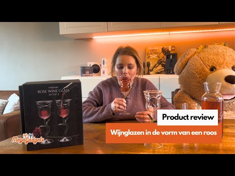Wijnglazen in de vorm van een roos | Product Review | MegaGadgets