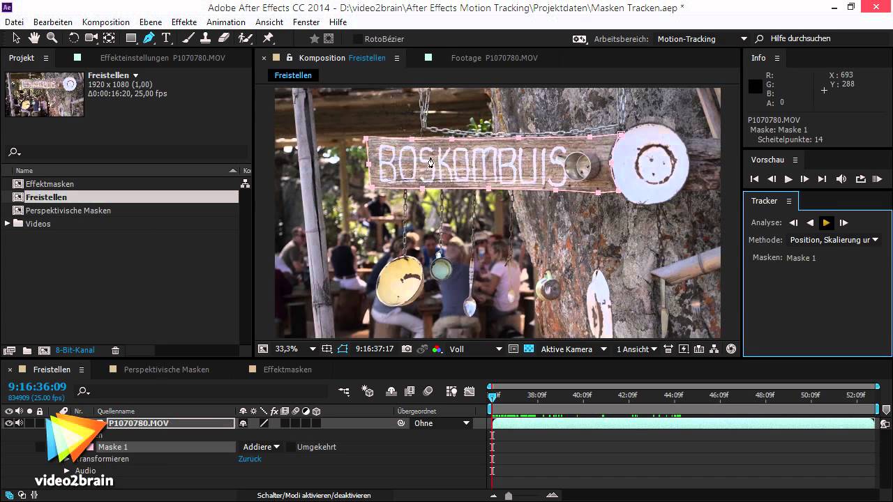 Motion Tracking mit After Effects Tutorial: Trailer |video2brain.com
