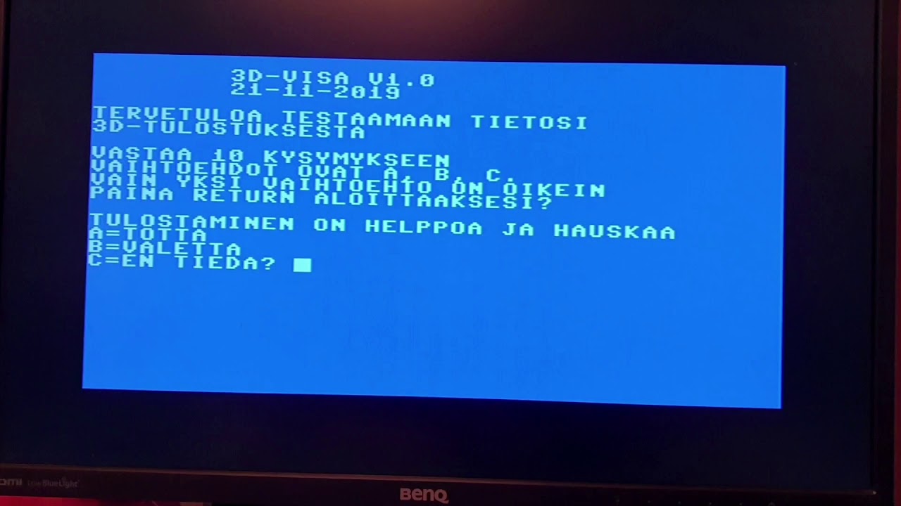 3D-VISA V1.0 commodore 64 basic program