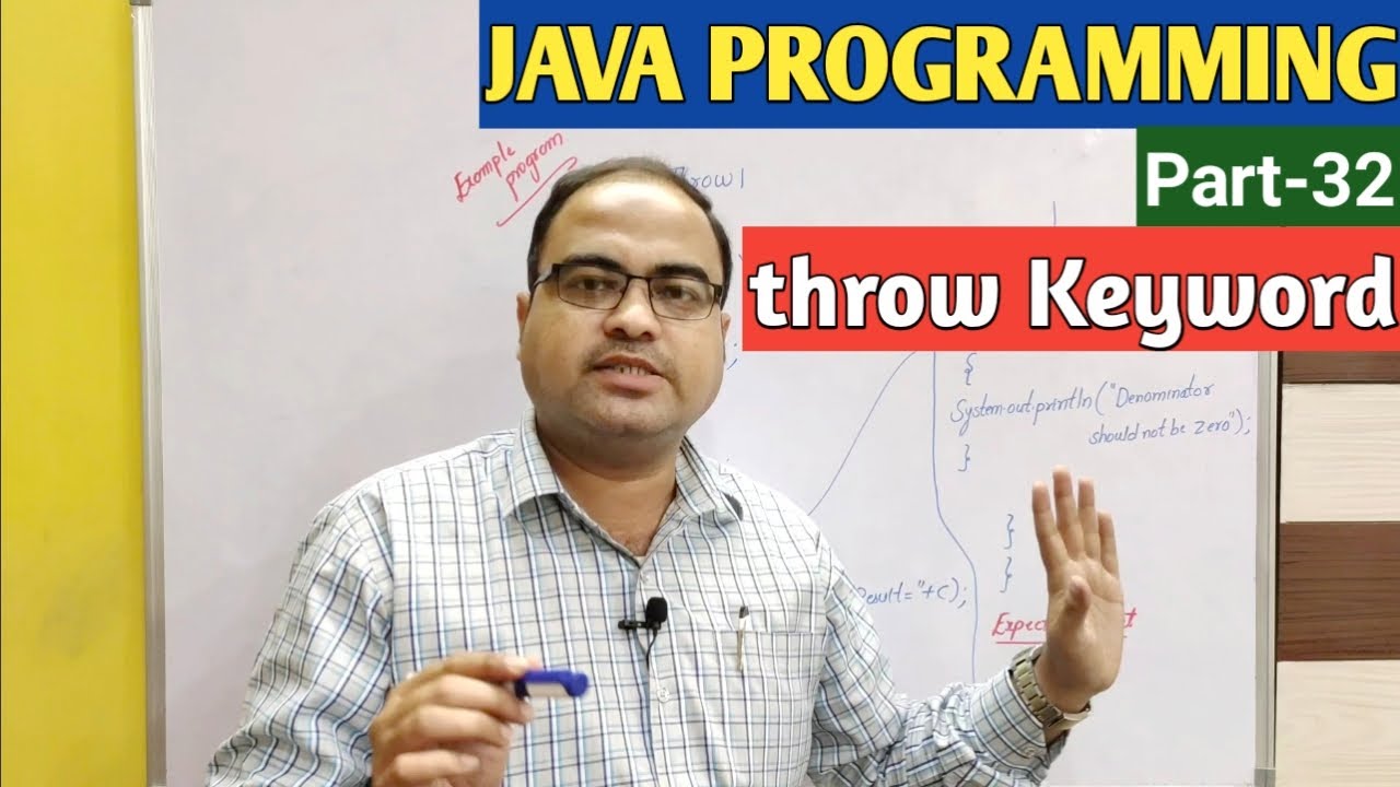 JAVA PROGRAMMING | Part-32 | throw Keyword