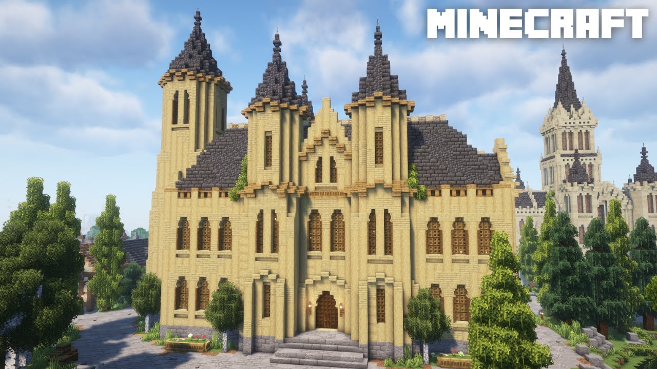 Minecraft: How to build a Medieval Library | Minecraft Tutorial