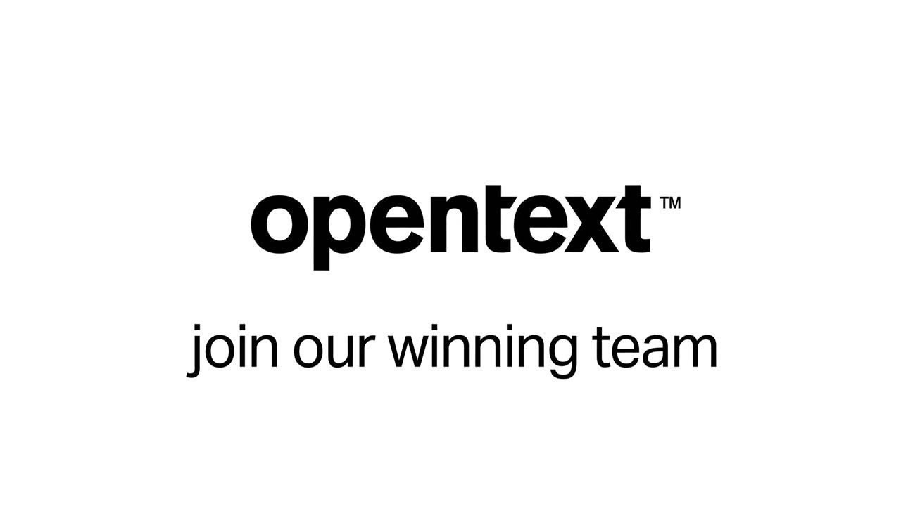 OpenText - Join our Winning Team
