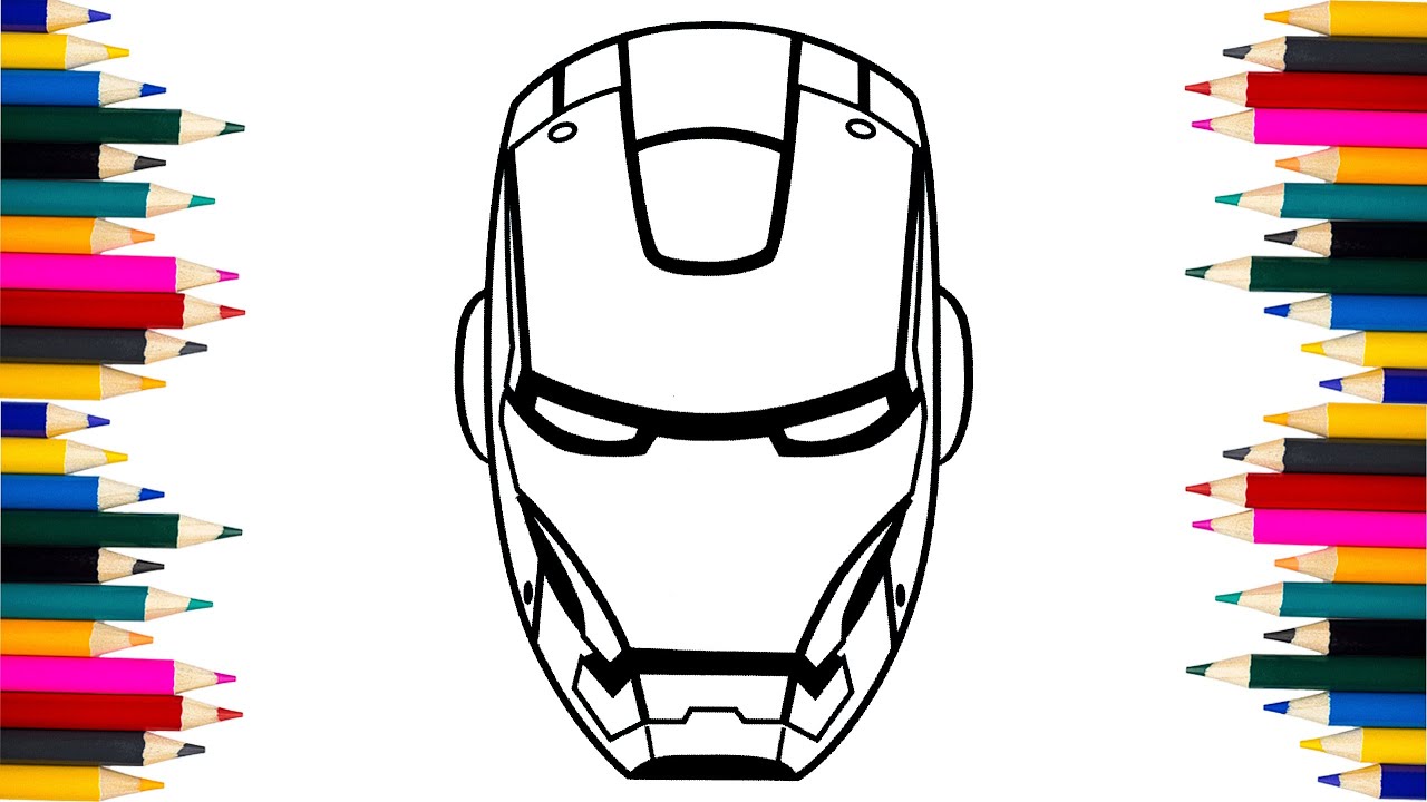 Iron Man Coloring Page - How to Draw Iron Man - Tony Stark