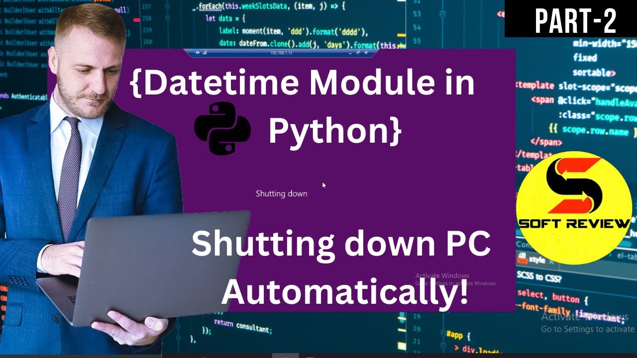 Python datetime Module Tutorial:  Automate PC Shutdown | Create a Timed Shutdown Script in Python