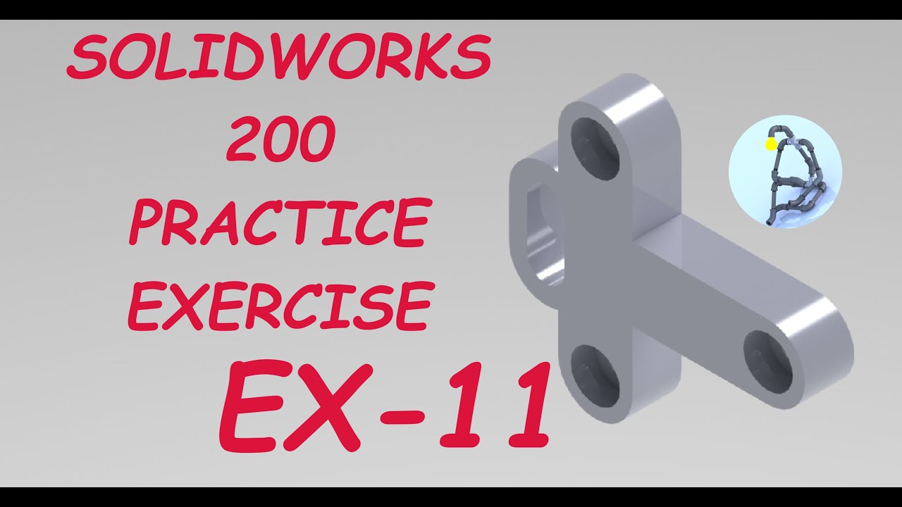 Exercise-11,  Solidworks 200 practice exercise for beginner level #letsmakeitcad     #solidworks