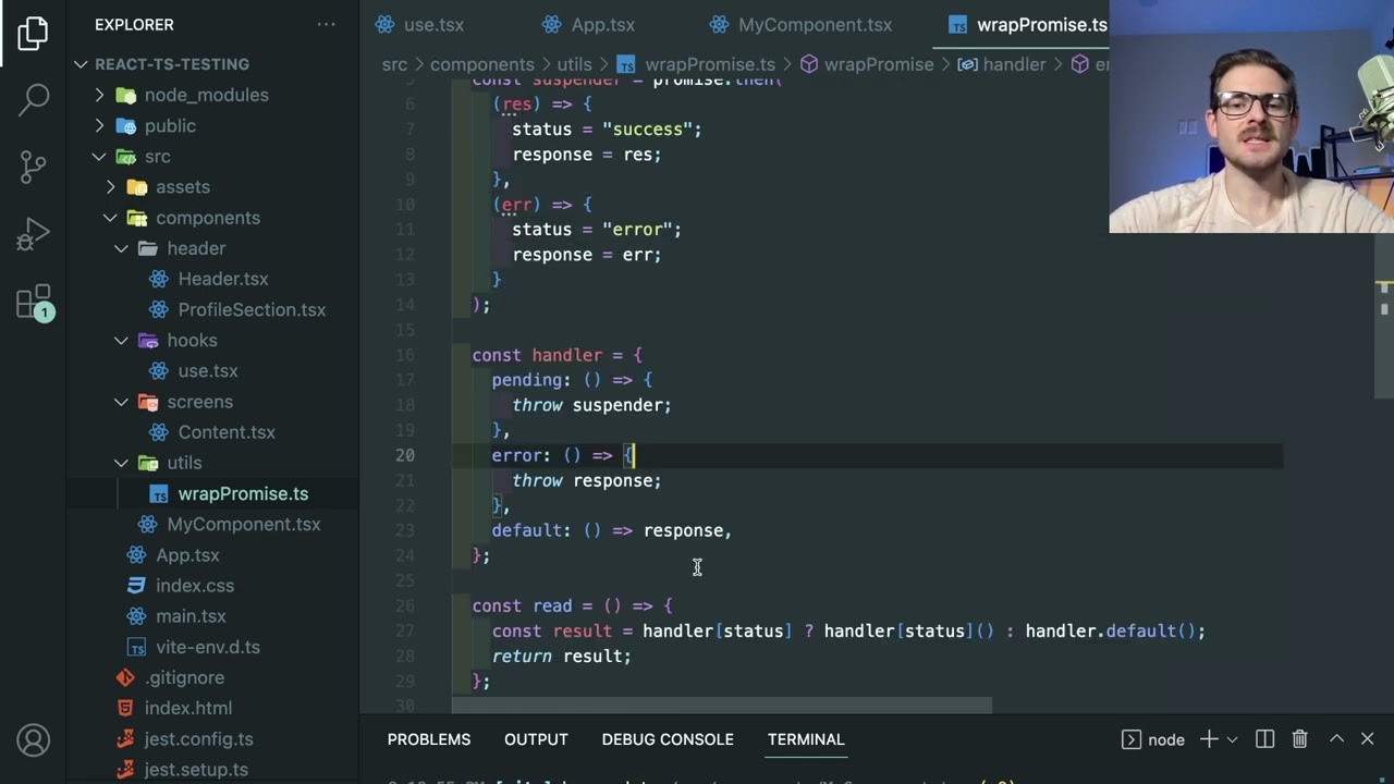 How does react Suspense work?
