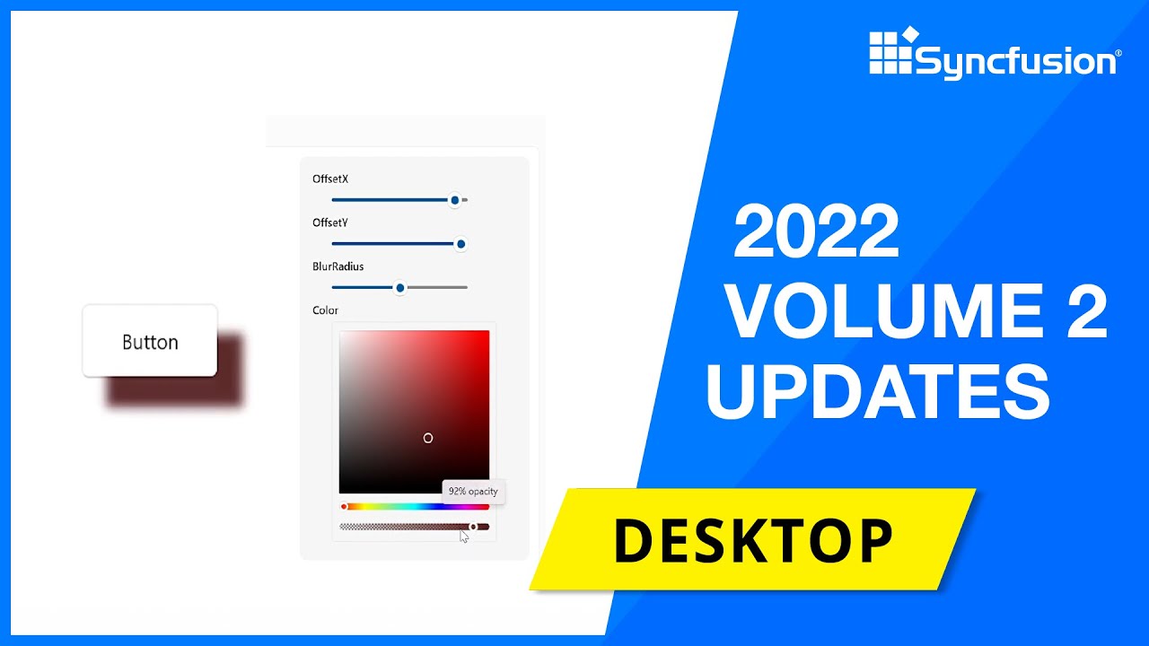 Syncfusion Desktop Updates—2022 Volume 2