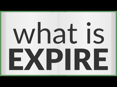 Expire | meaning of Expire