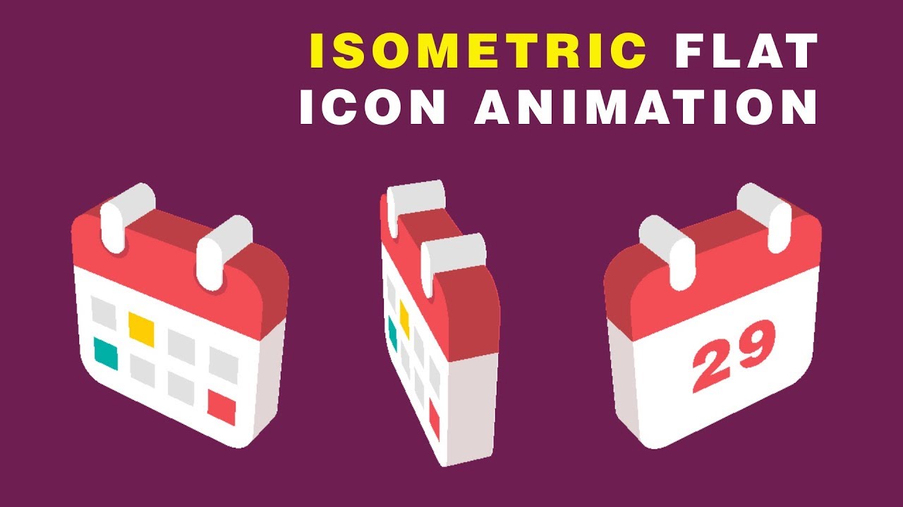 Isometric After Effects Tutorial - Flat 3D Icon Animation #03