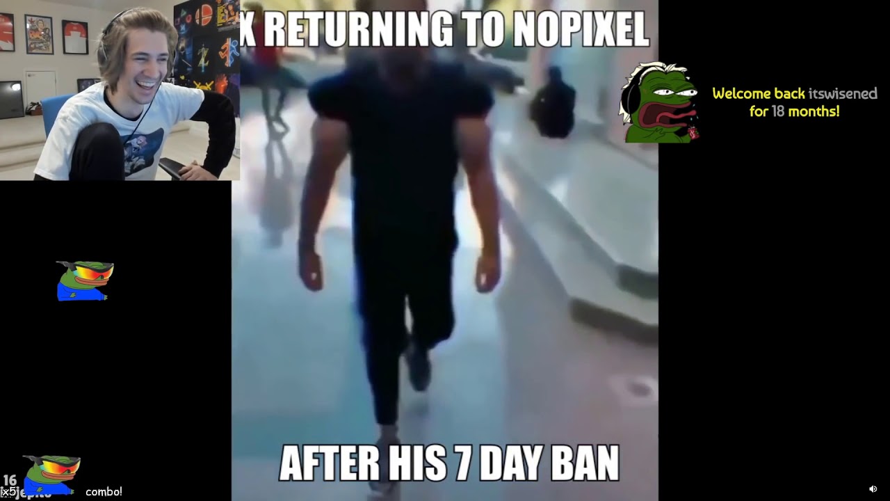 xQc After he come back from NoPixel Ban