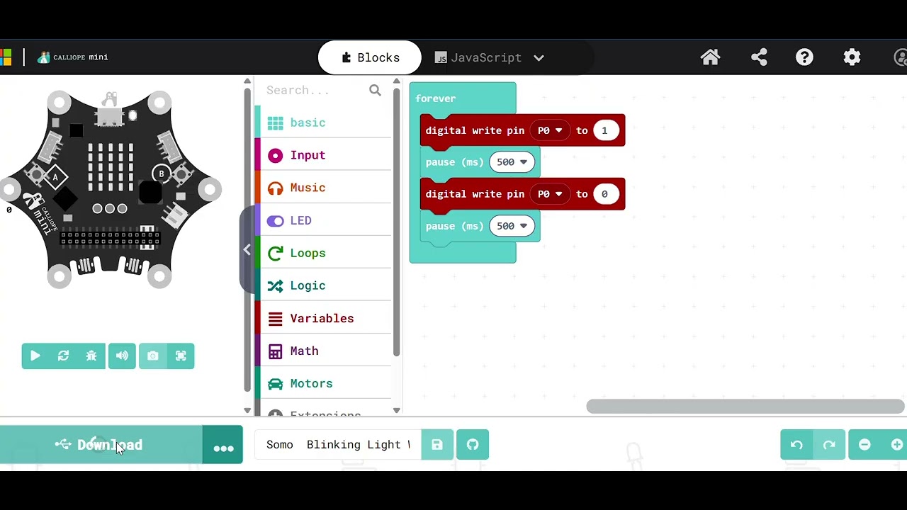 How to Upload MakeCode Code to Calliope Mini