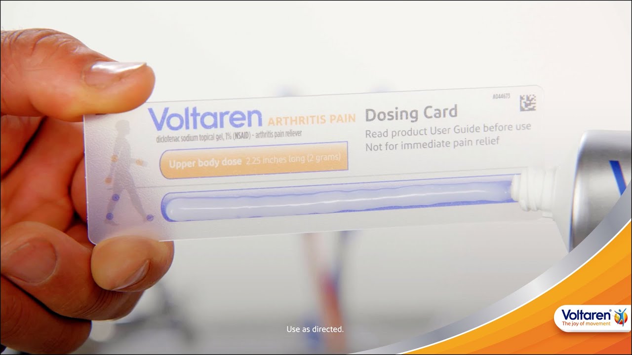 How to Use Voltaren Arthritis Pain Gel