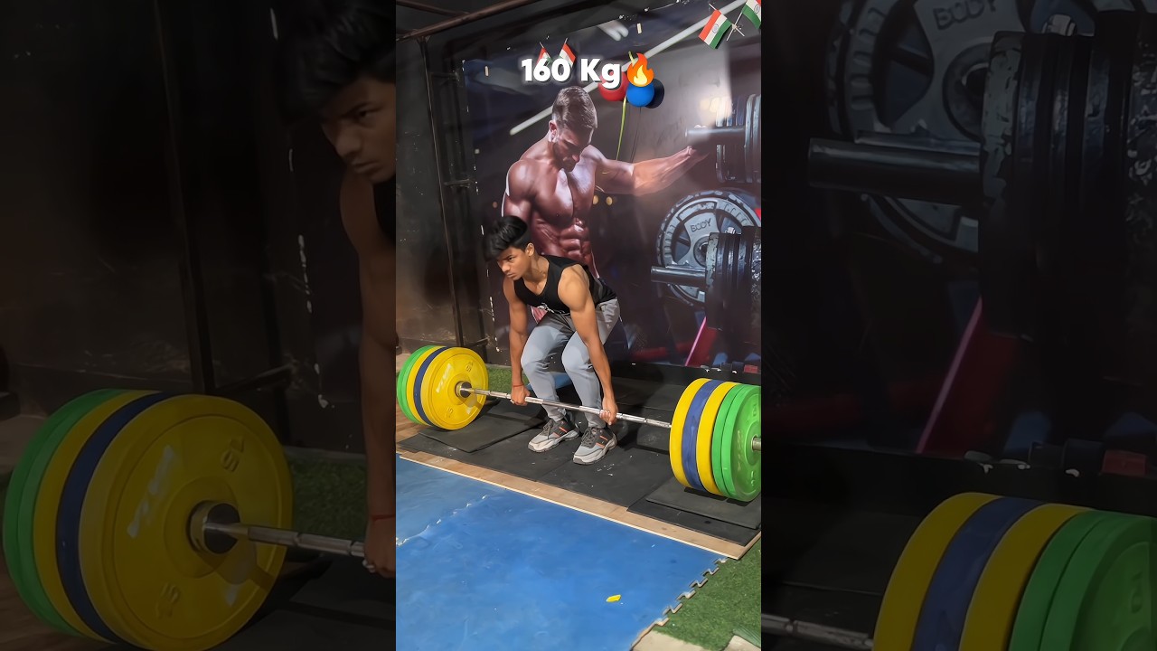 Heavy Deadlift 160 Kg 🔥| Amul Sharma | #fitness #motivation #trending #shorts #gym
