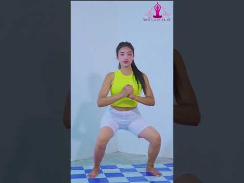 Squats pose Yoga | Self Care Frist #short #shorts #yoga #stretching #flexibility #hotyoga #workout