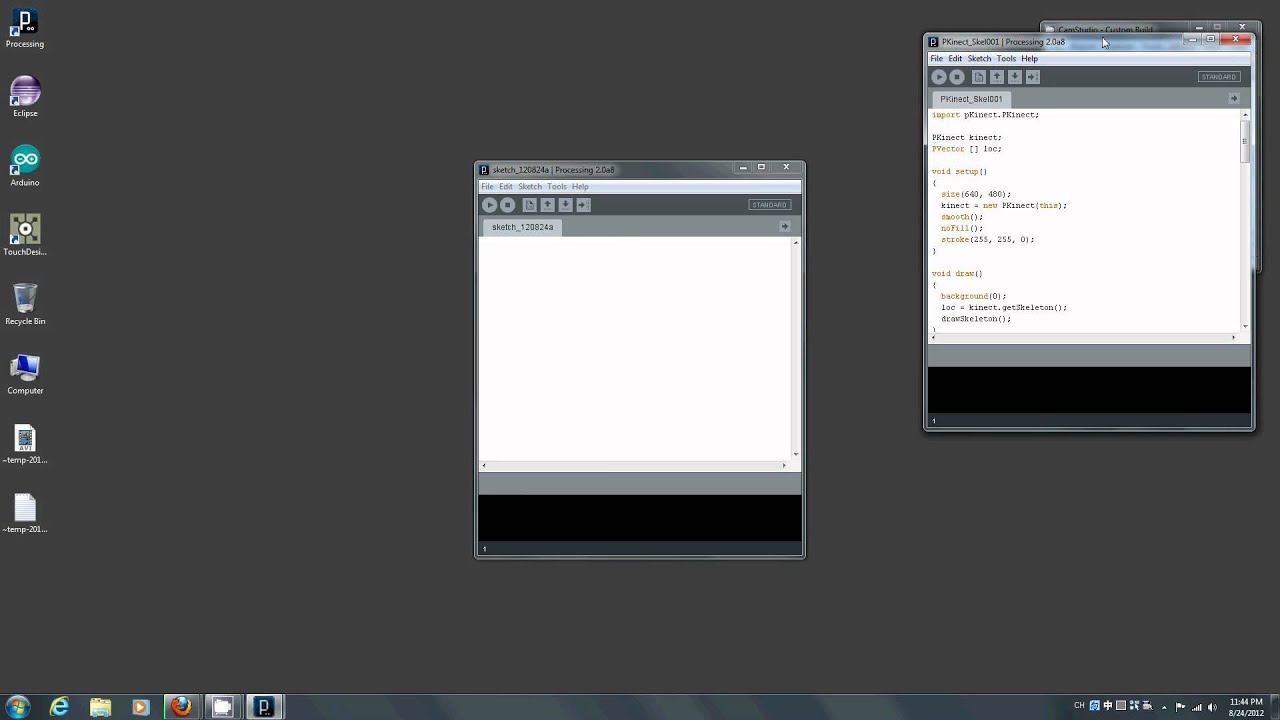 Kinect for Windows in Processing - Skeleton Tracking