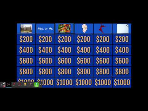 How to make your own Jeopardy game